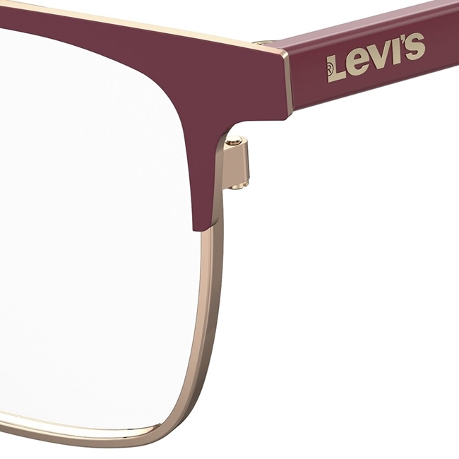Armação de Óculos Levi-S - LV 1011 LHF - Vermelho 54 - Armação de ...