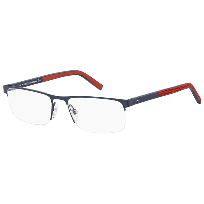 Armação de Óculos Tommy Hilfiger TH 1594 FLL - 55 Azul Fosco - Armação ...